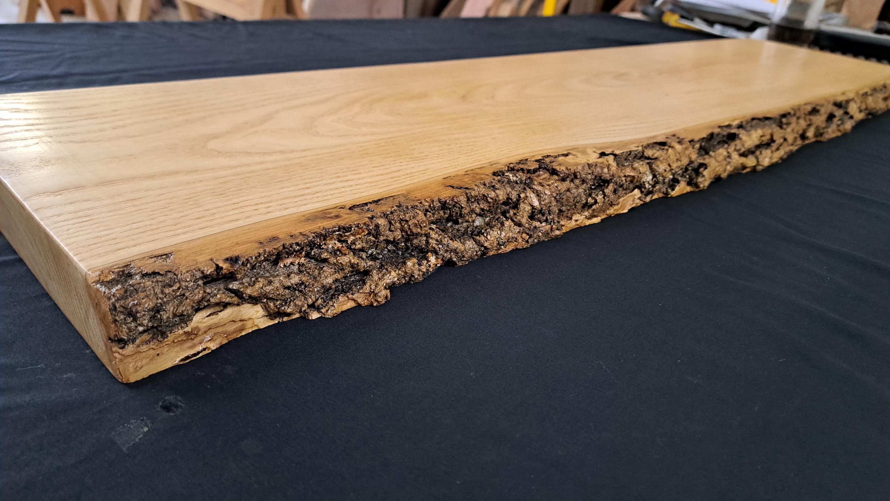 Live Edge White Ash Slab - Etsy