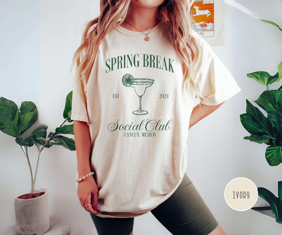 Custom Spring Break Tshirt, Social Club Shirt, Comfort Colors ...