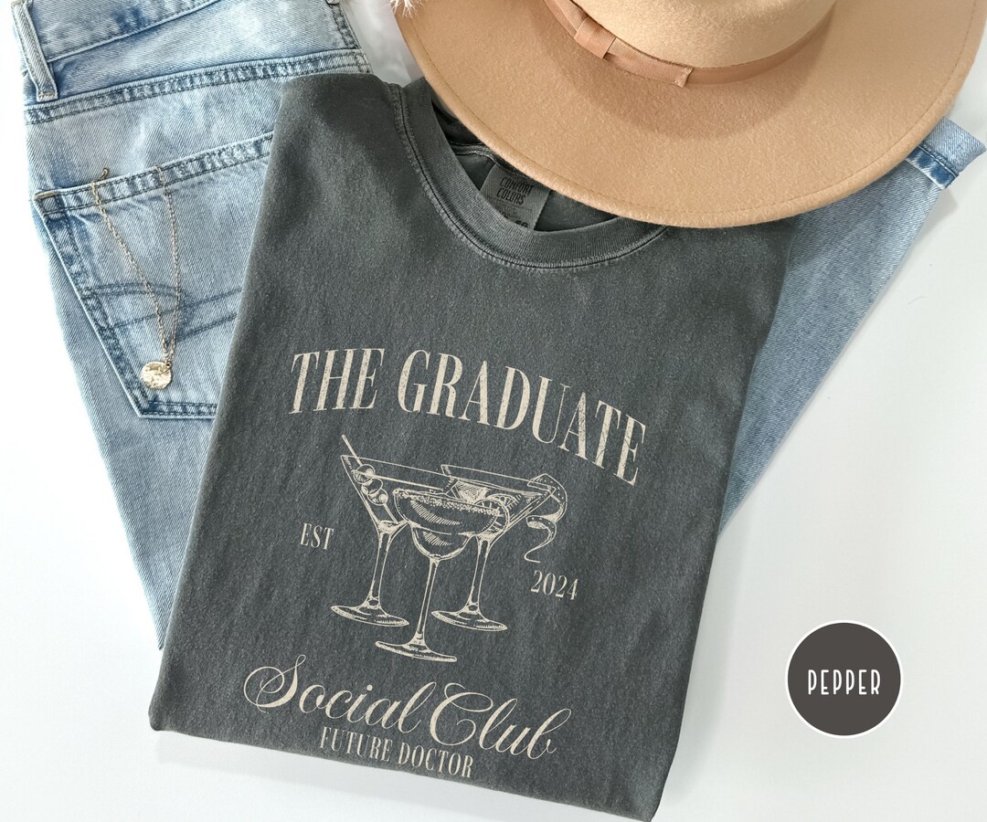 Custom Graduation Social Club Shirt, Comfort Colors Tshirt, Luxury ...
