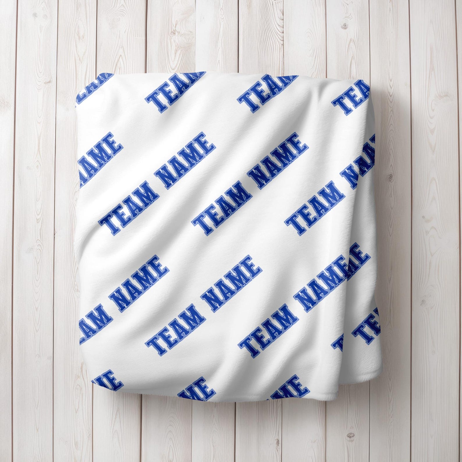 Custom School Team Blanket, Blue Team Football, Cheer, School Spirit ...
