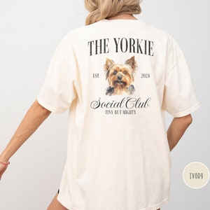 Yorkie Social Club Shirt, Comfort Colors, Gift for Yorkie Lover, Funny ...