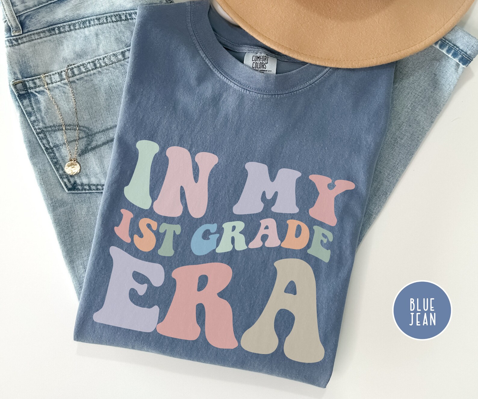 In My 1st Grade Era, Kids Comfort Colors, Back to School Shirt, First ...
