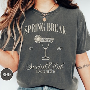 Custom Spring Break Tshirt, Social Club Shirt, Comfort Colors ...