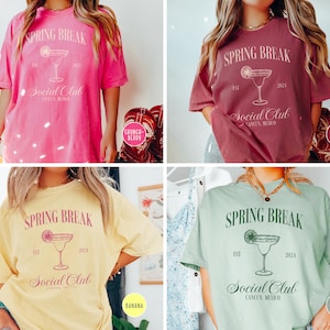 Custom Spring Break Tshirt, Social Club Shirt, Comfort Colors ...