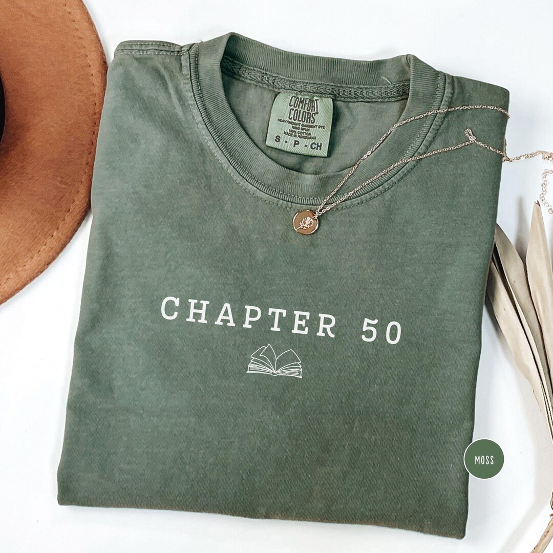 Chapter 50 Birthday Shirt, Comfort Colors, Fiftieth Bday Tshirt, 50th ...
