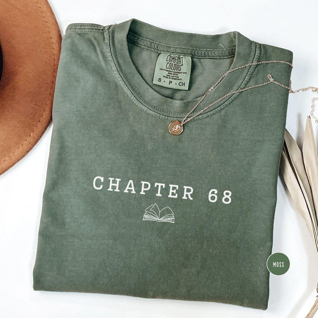 Chapter 68 Birthday Shirt, Comfort Colors, Sixty Eighth Bday Tshirt ...