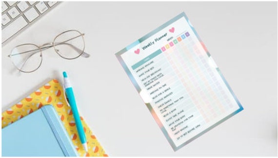 Happy Weekly Planner Printable Downloadable To-do List - Etsy