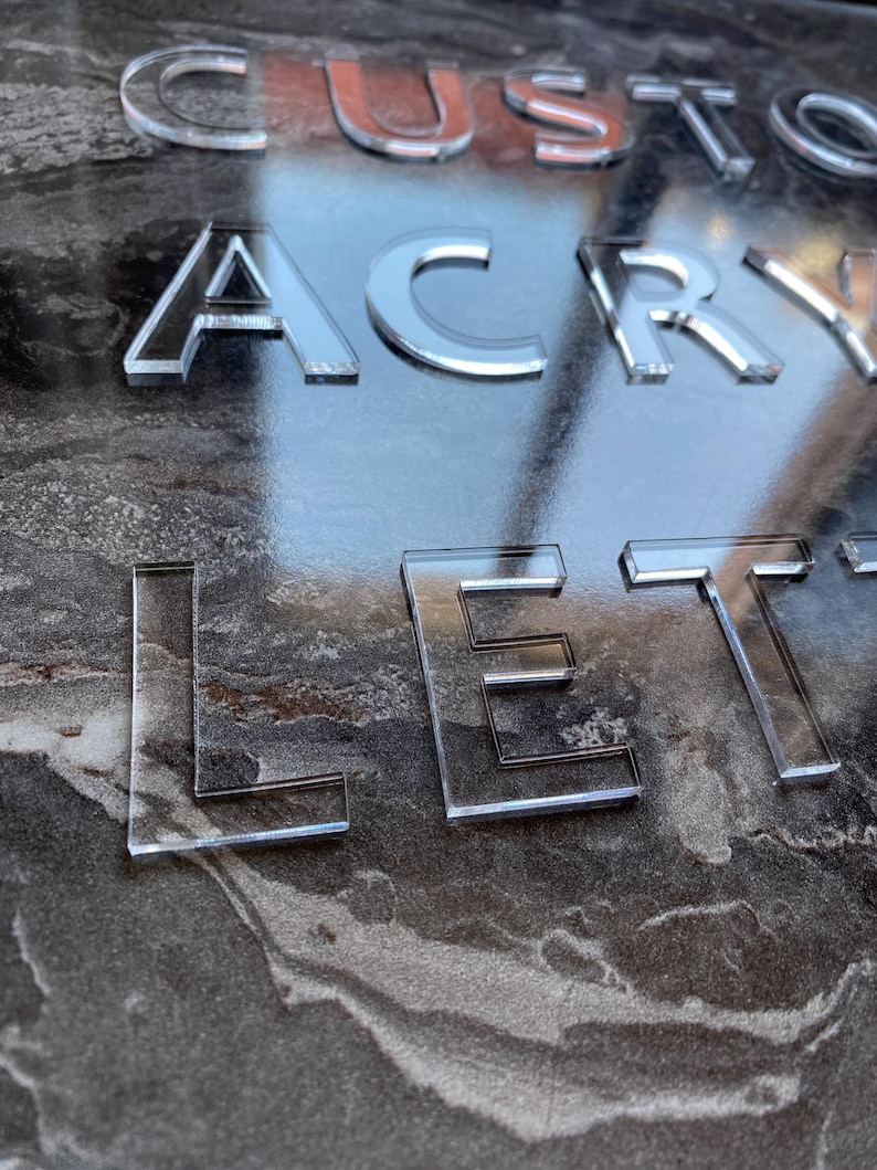 Custom Acrylic Mirror Letters, 3D Gold Wall Decor - Etsy