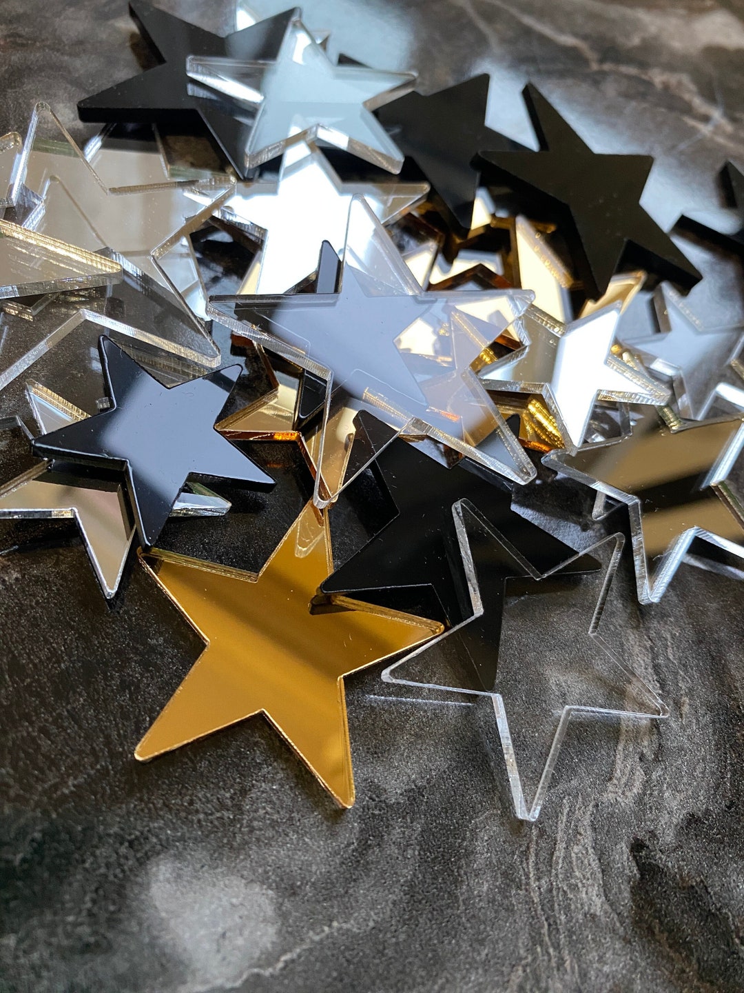 Lot of Acrylic Stars, Star Shapedacrylic Set of DIY - Crafting ...