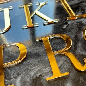 Custom Gold Letters, Acrylic Wedding Letters, Wedding Welcome Sign ...