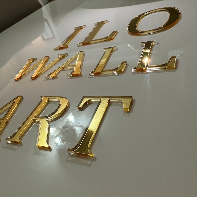 Custom Gold Letters, Alphabet Letter Wedding Sign Decor, Custom Acrylic ...