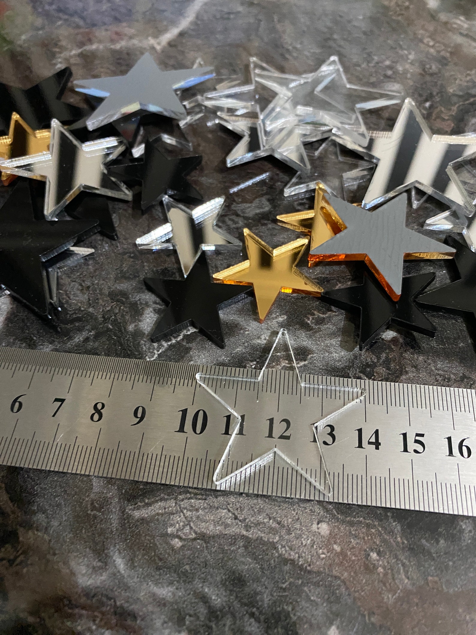 Lot of Acrylic Stars, Star Shapedacrylic Set of DIY - Crafting ...