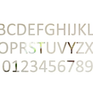 Custom Acrylic Mirror Glass Letters Gold Mirror Number Signs - Etsy