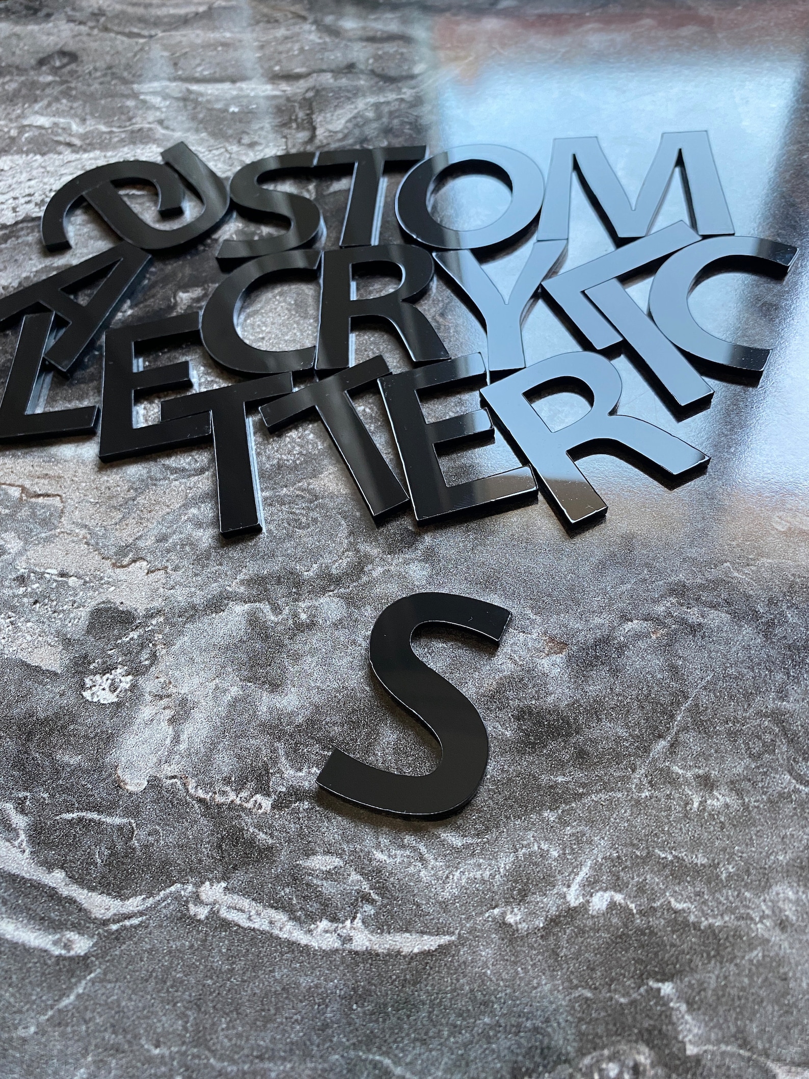Black Letters Custom Acrylic Black Wedding Words - Etsy