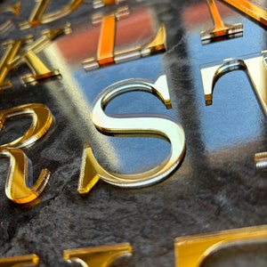 Custom Gold Letters, Acrylic Wedding Letters, Wedding Welcome Sign ...