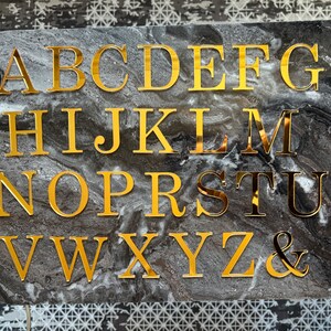 Custom Gold Letters, Acrylic Wedding Letters, Wedding Welcome Sign ...