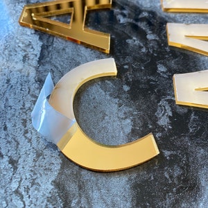 Custom Acrylic Mirror Letters - Personalized Acrylic Logo - Acrylic ...