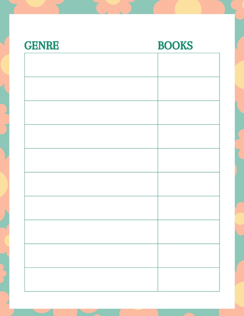 Digital Book Journal Template - Etsy