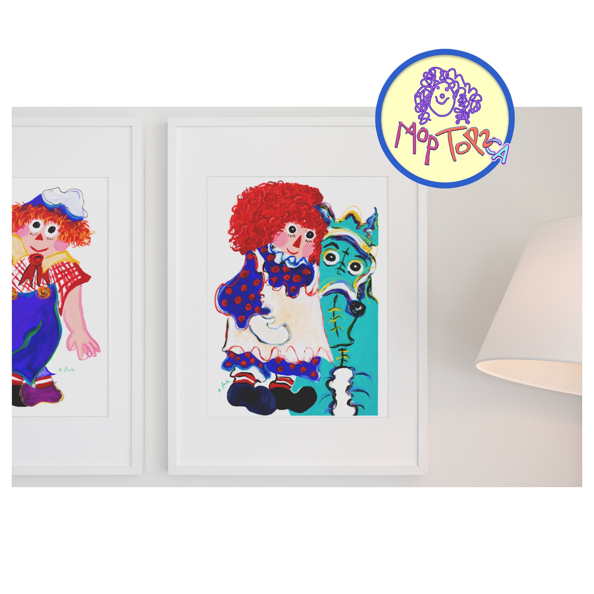 Andy Poster Nursery Decor - Boy, Girls' Decor - Nursery Art - Raggedy ...