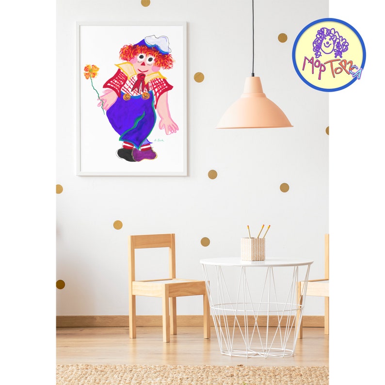 Andy Poster Nursery Decor - Boy, Girls' Decor - Nursery Art - Raggedy ...