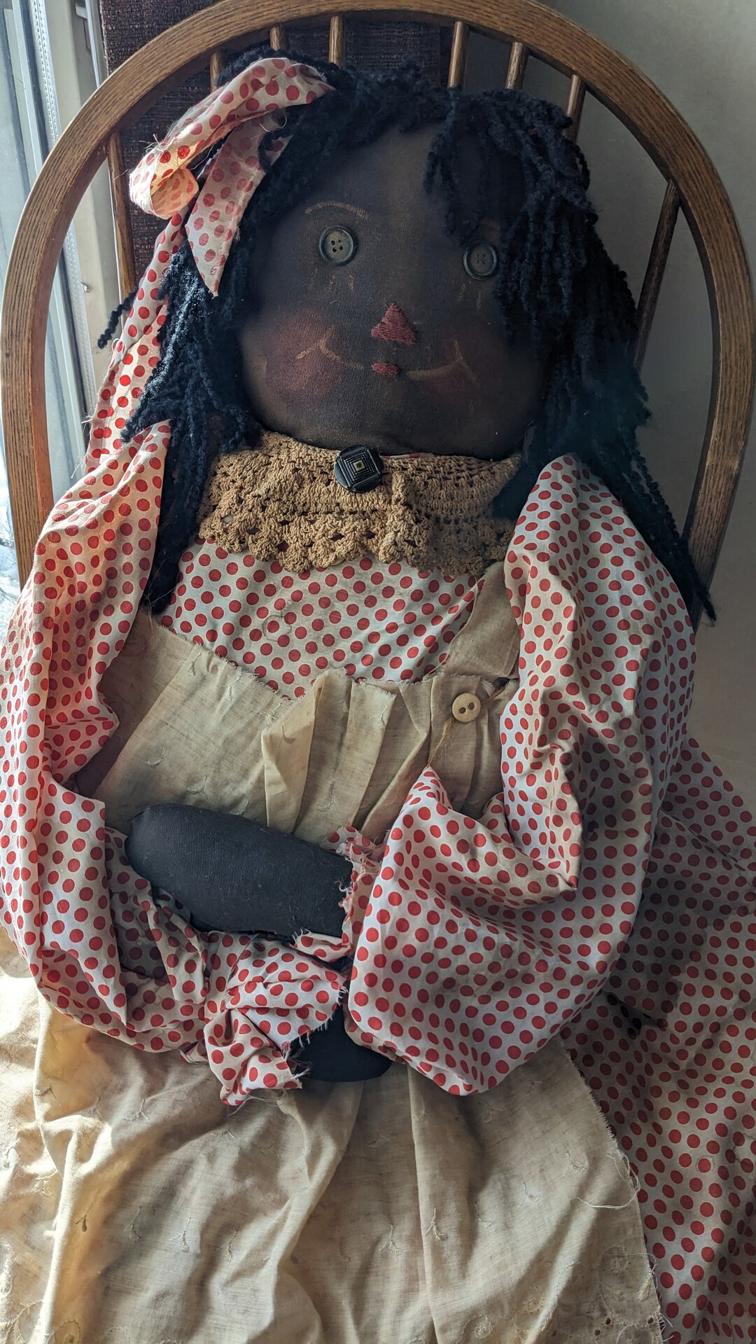 Vintage/rustic Raggedy Ann Style Doll - Etsy