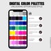 Soft Summer Season Digital Color Palette and Color Combinations Bundle ...