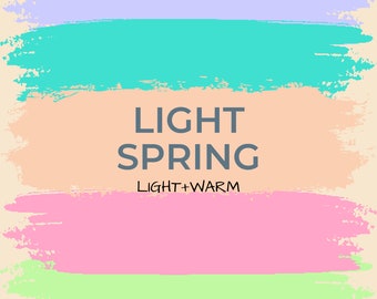 LIGHT SPRING Color Palette - Etsy