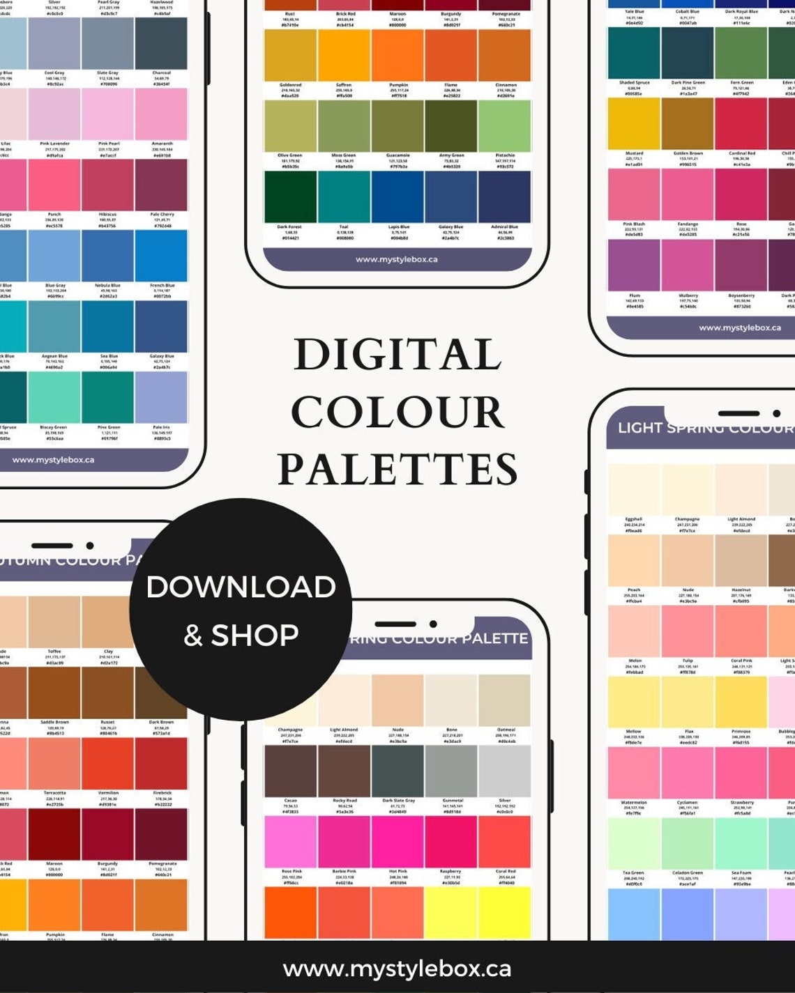 Seasonal Color Palettes _ All Seasons Bundle - Etsy