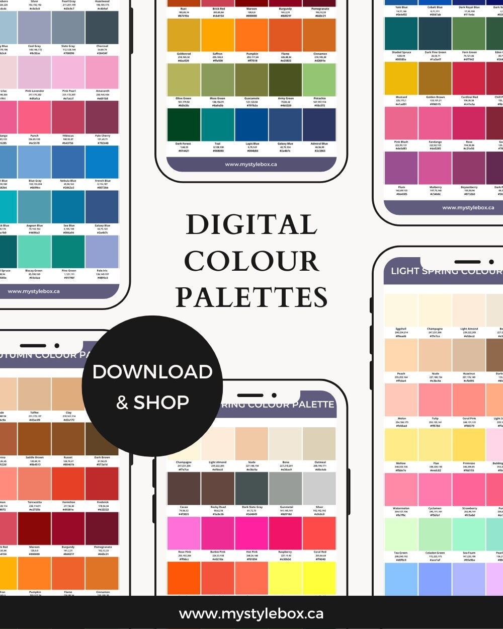 Seasonal Color Palettes _ All Seasons Bundle - Etsy