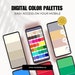 Dark Winter Season Digital Color Palette and Color Combinations Bundle ...