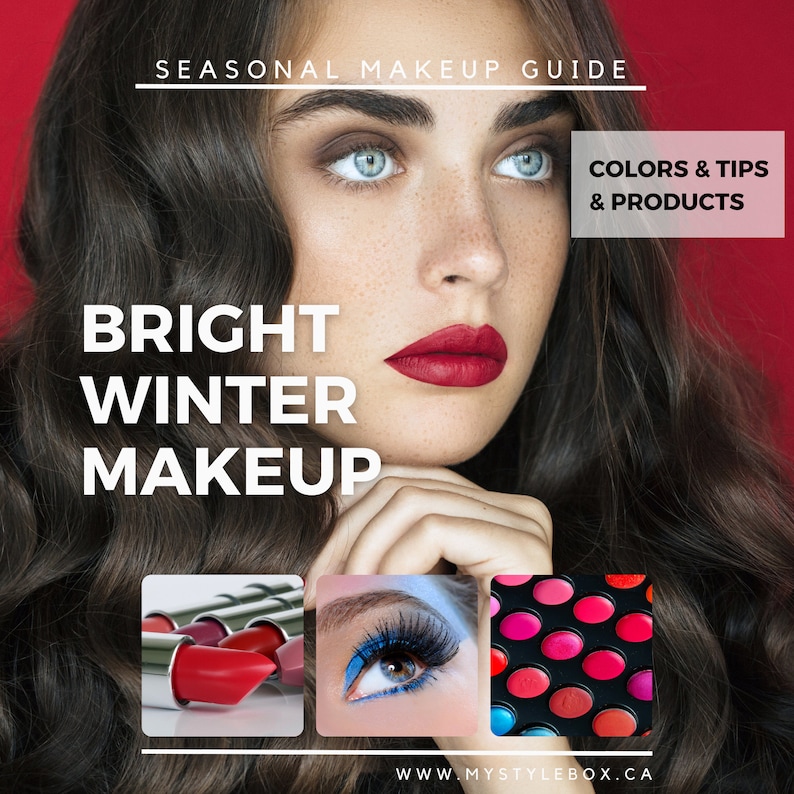 Bright Winter Color Season Makeup Guide - Etsy