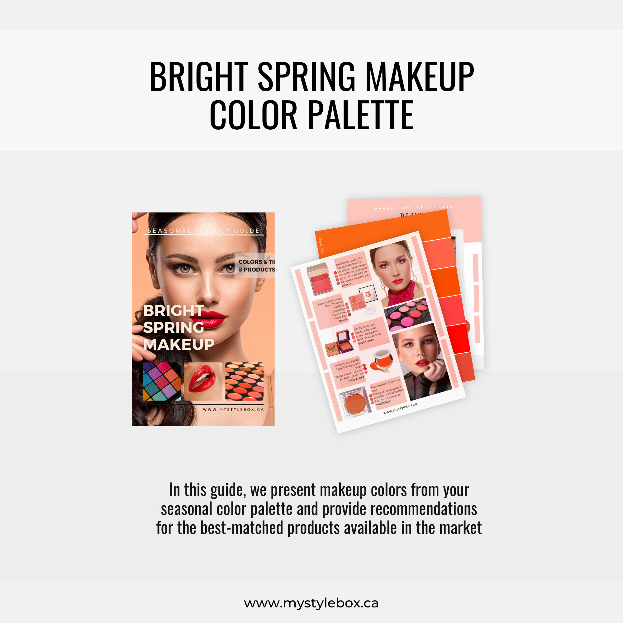 Bright Spring Color Season Makeup Guide - Etsy