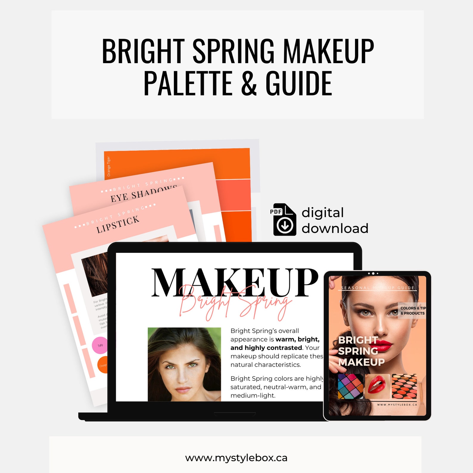 Bright Spring Color Season Makeup Guide - Etsy