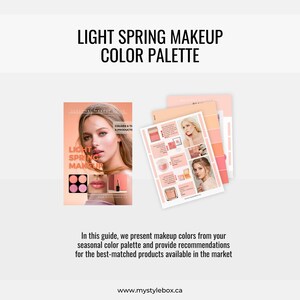 Light Spring Color Season Makeup Guide - Etsy