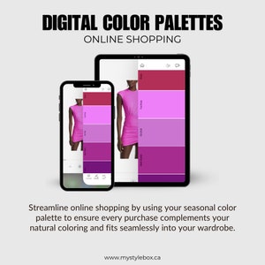 Dark Winter Season Digital Color Palette and Color Combinations Bundle ...