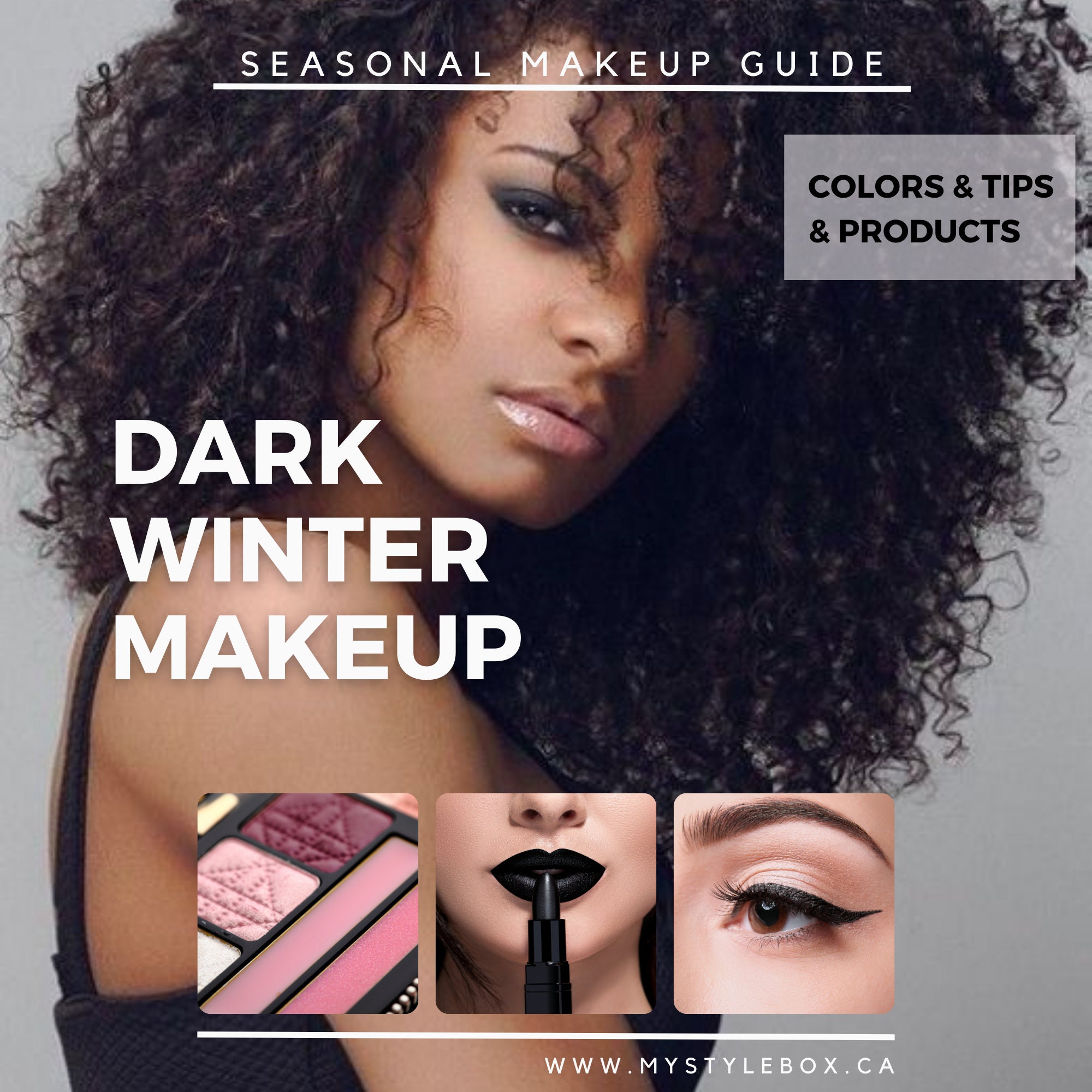 Dark (deep) Winter Color Season Makeup Guide - Etsy
