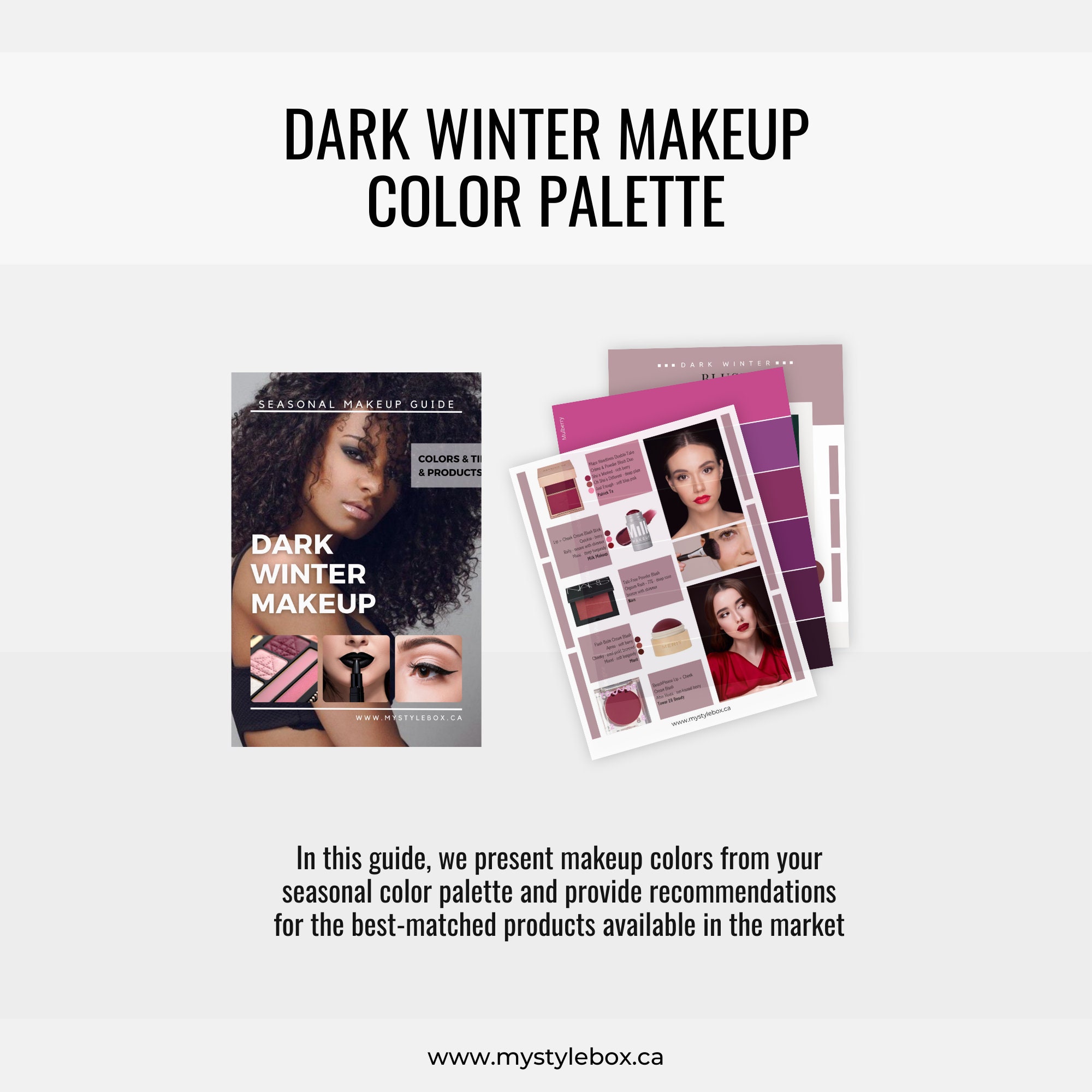 Dark (deep) Winter Color Season Makeup Guide - Etsy