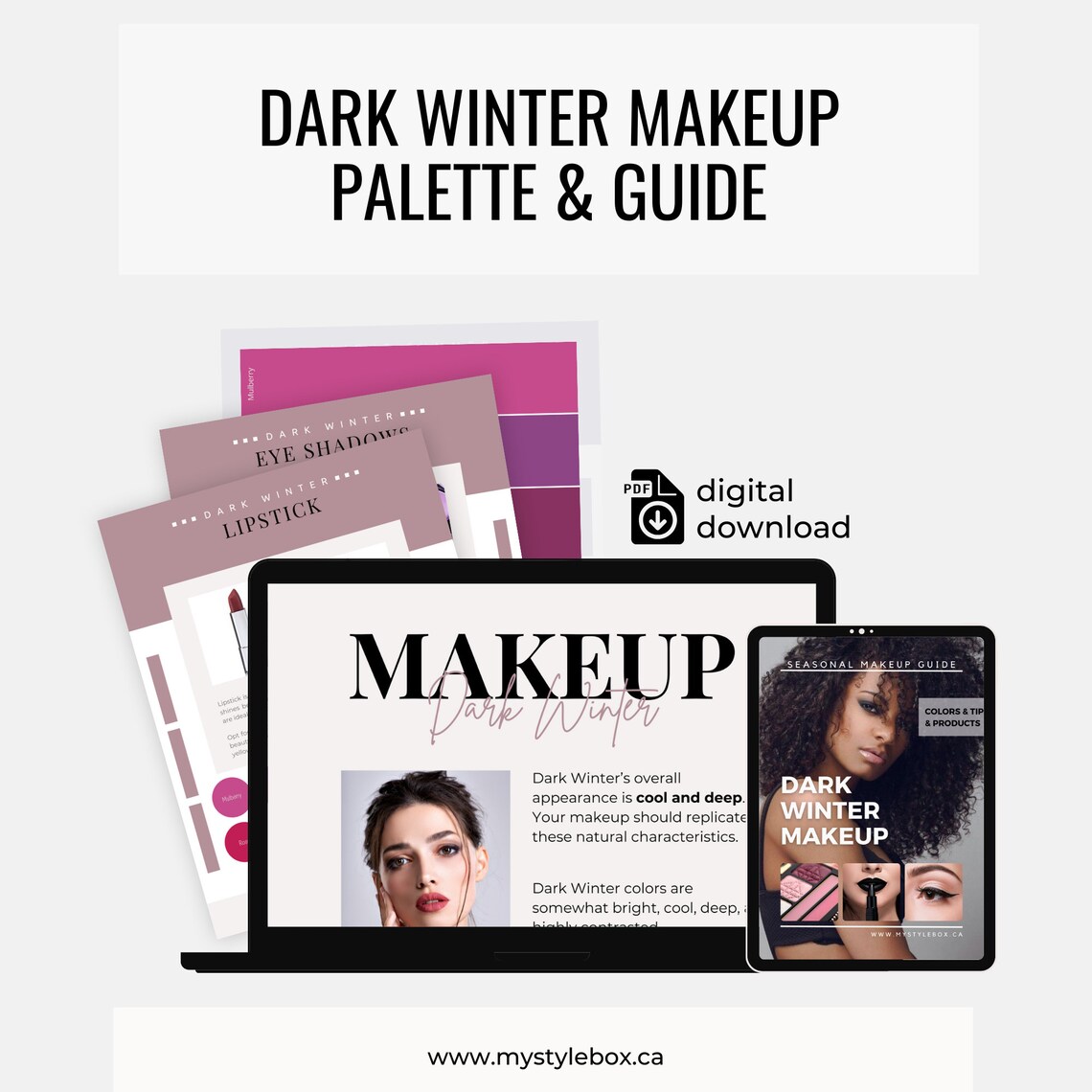 Dark (deep) Winter Color Season Makeup Guide - Etsy