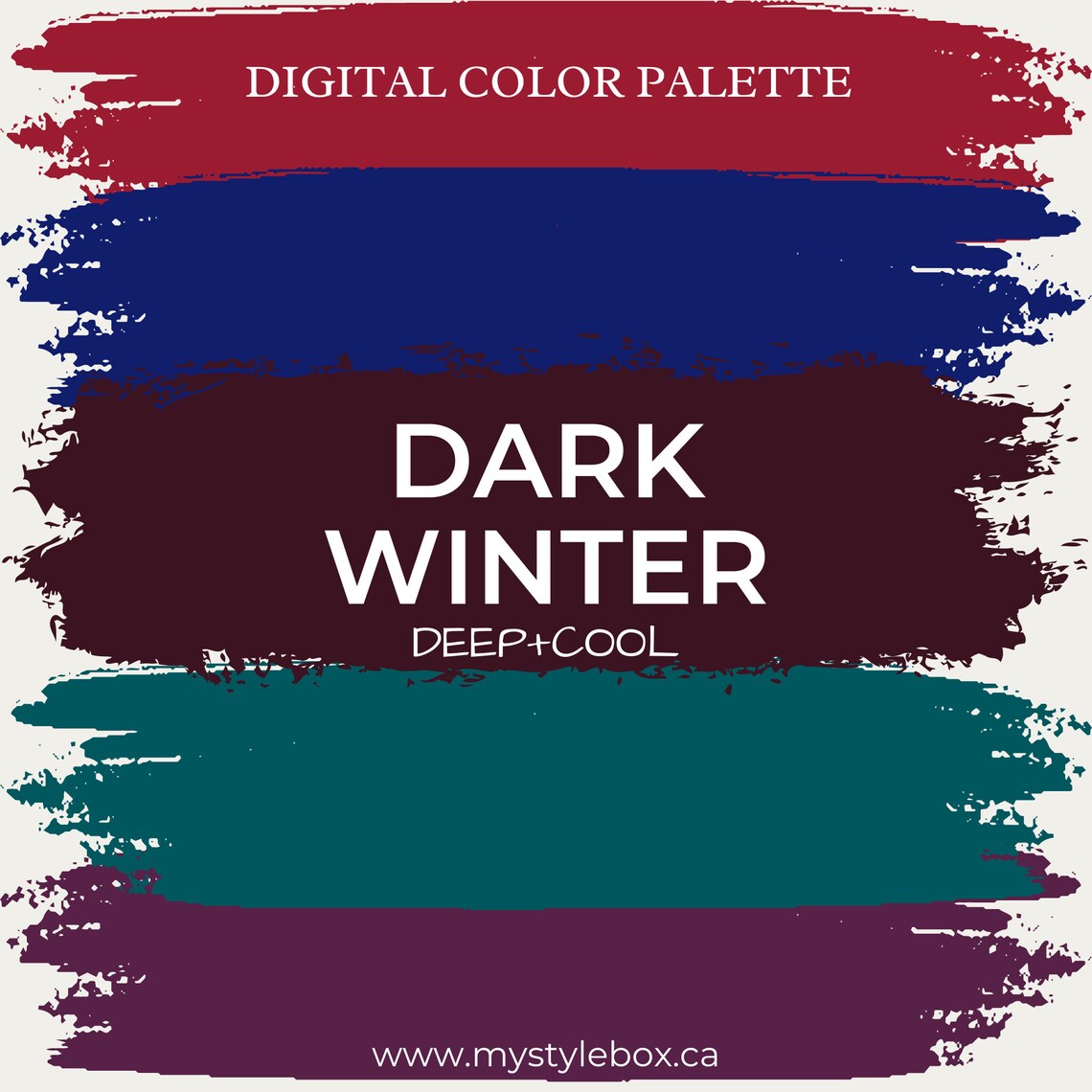Dark (deep) Winter Season Digital Color Palette - Etsy