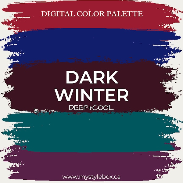 Winter Color Swatches - Etsy
