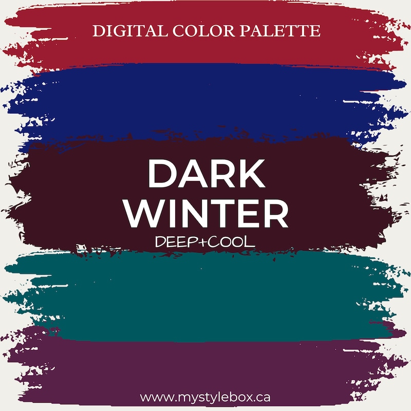 Winter Color Swatches - Etsy