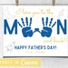 Handprint Father's Day Craft|diy Elementary/preschool Father's Day ...