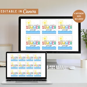 Digital End of School Year Gift Tag|canva Template|have a Great Summer ...