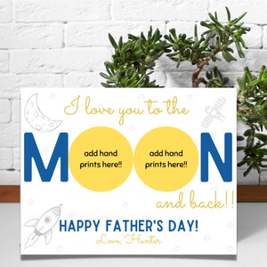 Handprint Father's Day Craft|diy Elementary/preschool Father's Day ...