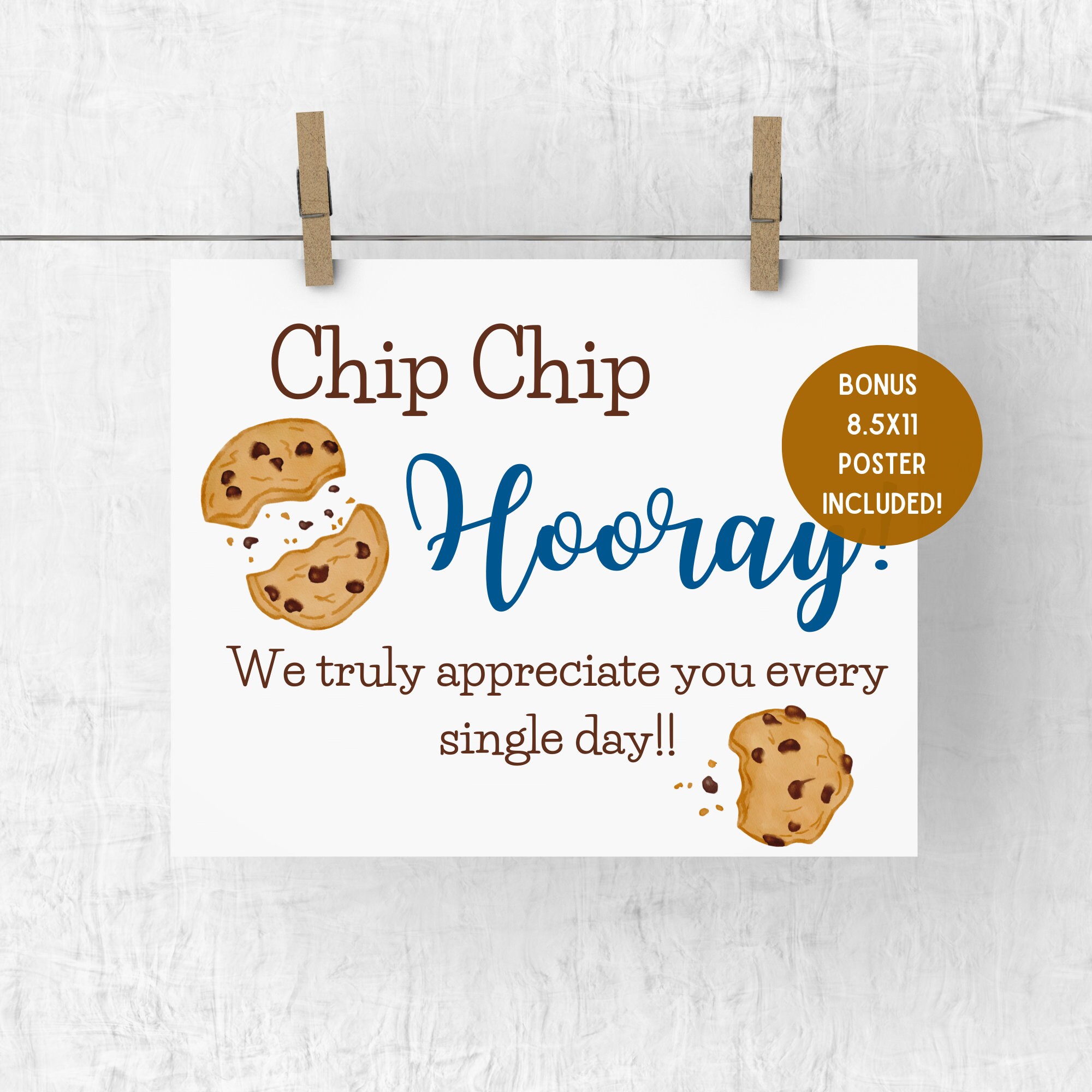 Editable Digital Cookie Appreciation Gift Tagcanva - Etsy