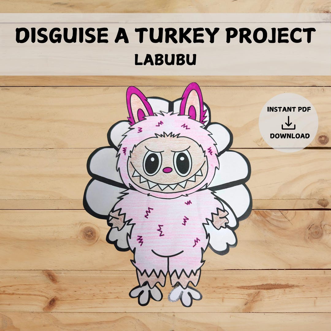 Disguise a Turkey Project | Labubu | Color Yourself | Digital Download ...