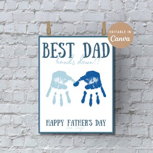 Best Dad Hands Down Father's Day Craft|diy Elementary/preschool ...