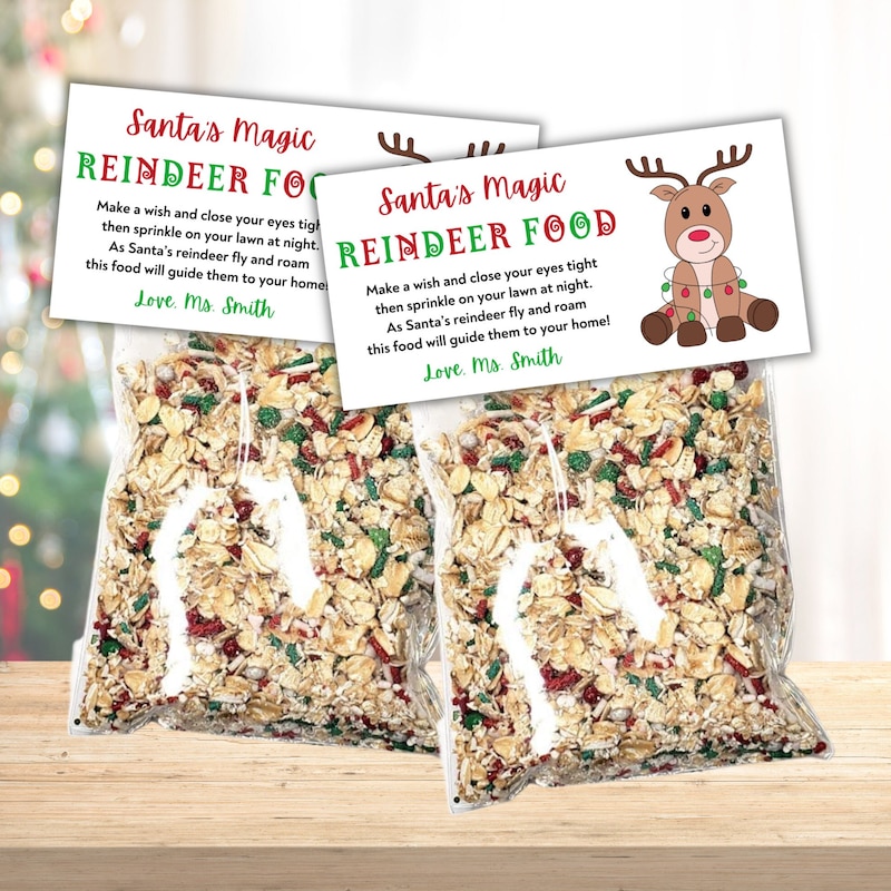Reindeer Dust Labels - Etsy
