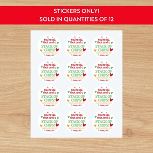 Chip Valentine Stickers | You’re All That and A Stack of Chips ...