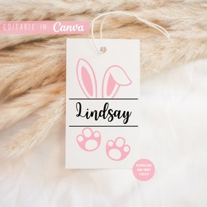 Digital Easter Gift Tags | Classroom Easter Gift Tags | Easter Name ...